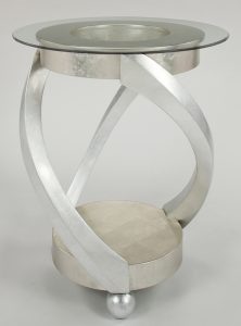 Swirl Silverleaf Side Table – Katzberry Home