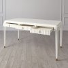 Ivory Fluted & Marble Desk - Katzberry