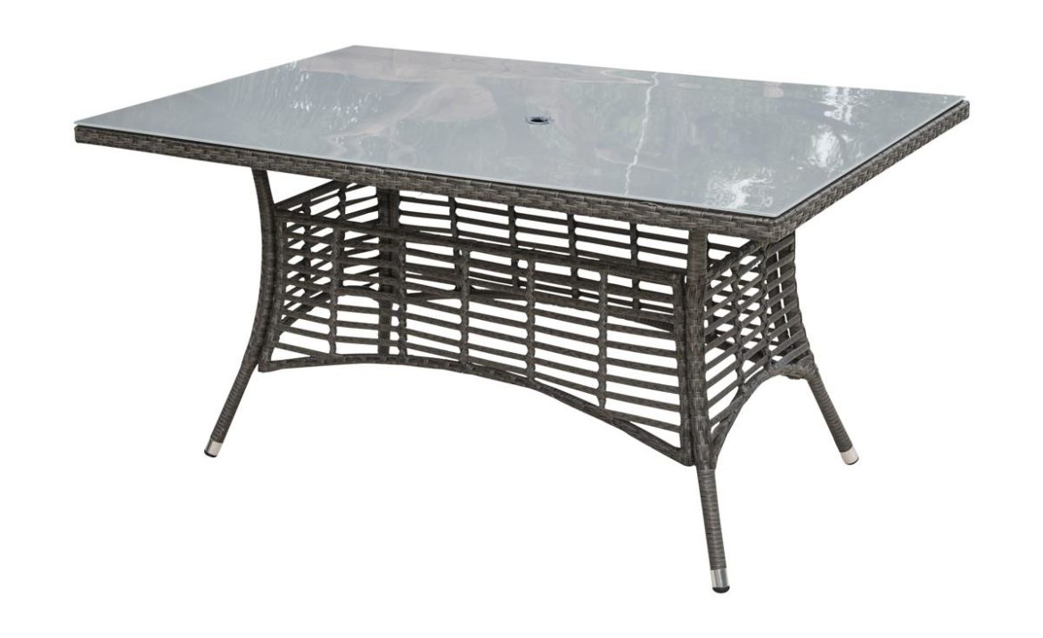 Graphite Rectangular Outdoor Dining Table - Katzberry