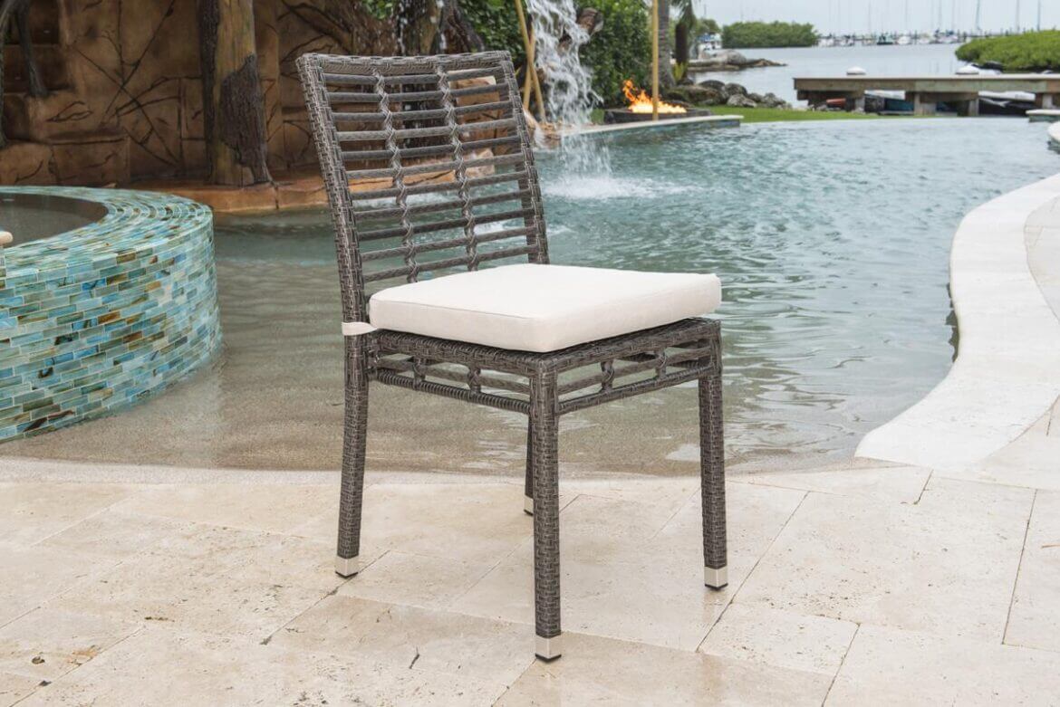 Graphite Stackable Side Chair - Katzberry